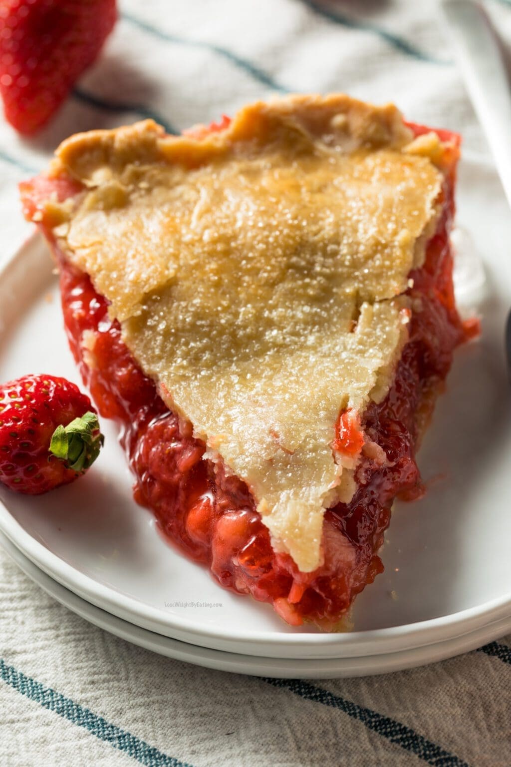 Low Calorie Strawberry Pie - Lose Weight By Eating