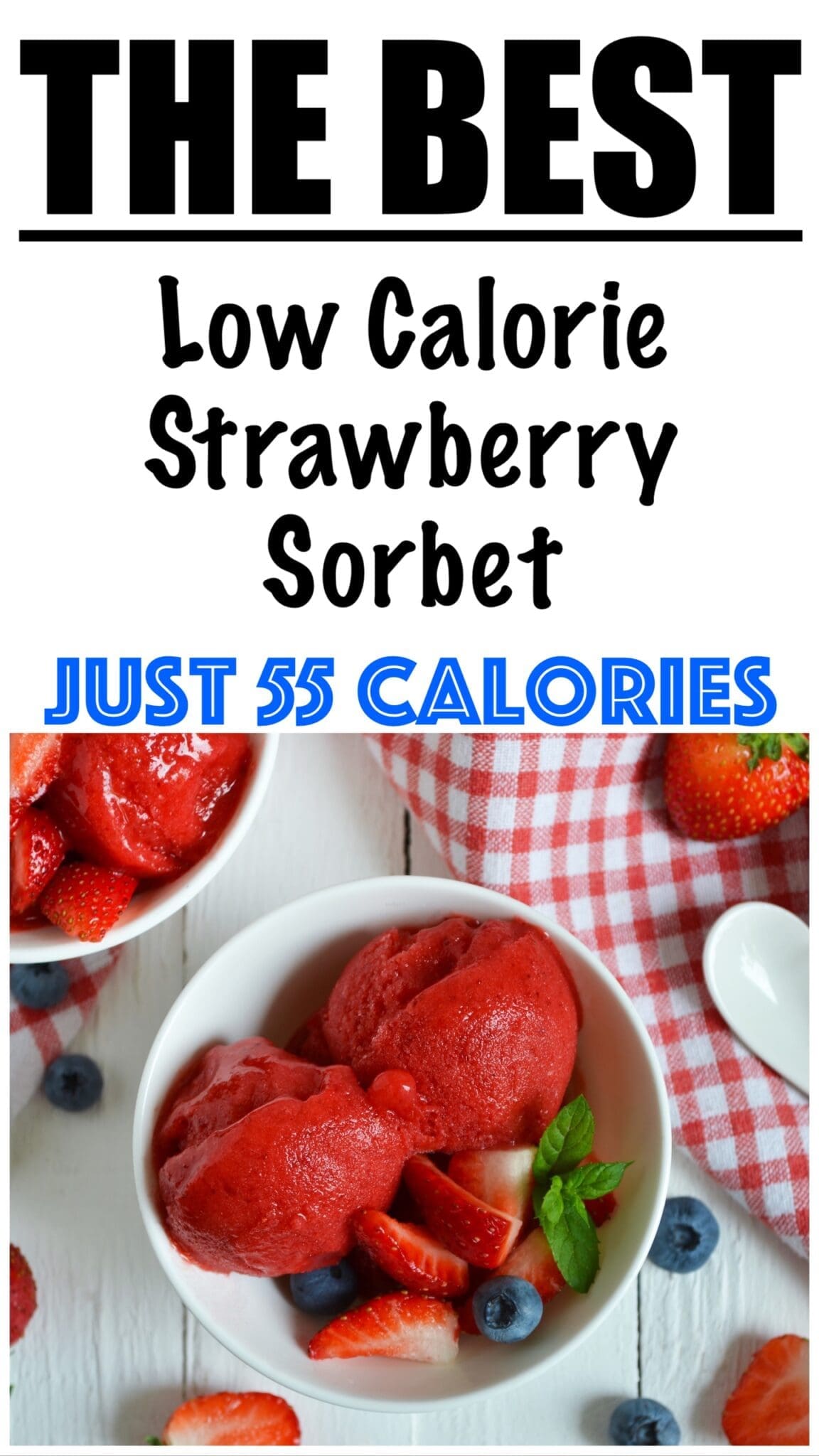 Low Calorie Strawberry Sorbet - Lose Weight By Eating