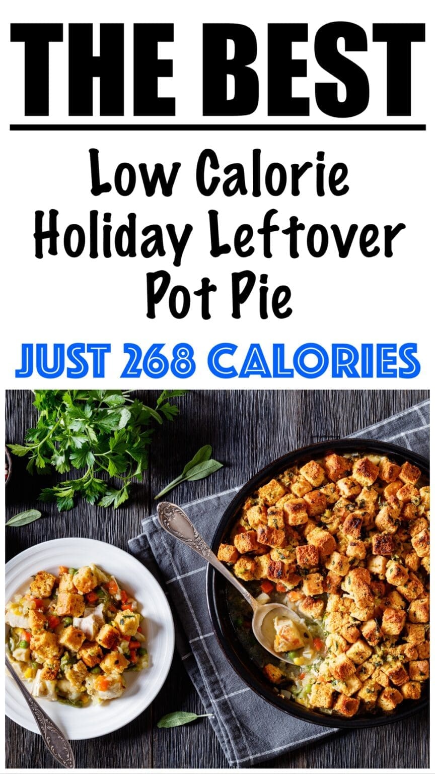 Low Calorie Leftover Turkey Pot Pie with Stuffing Crust - Lose Weight ...
